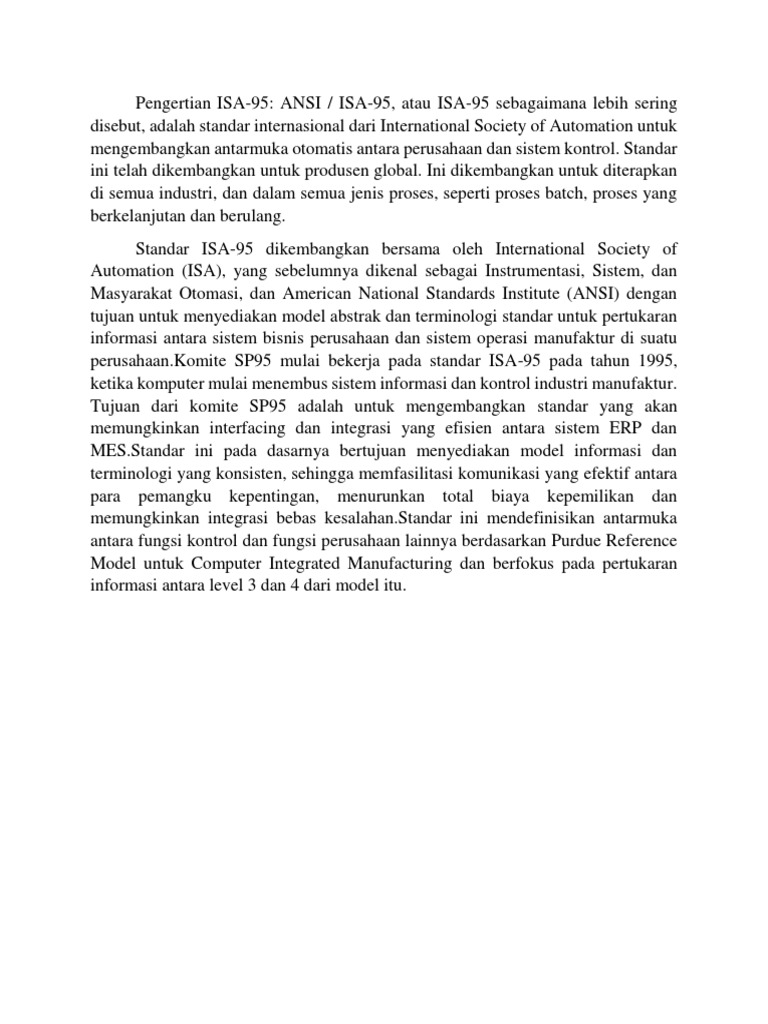 Pengertian ISA | PDF