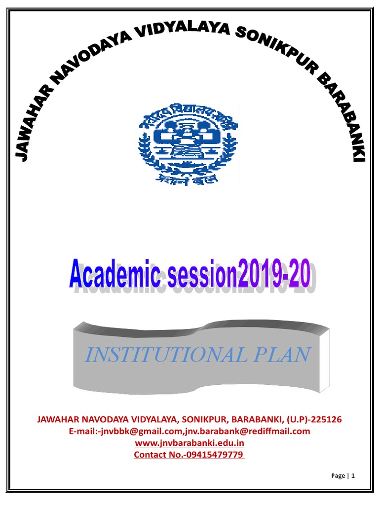 Institutional Plan 2019-20 | PDF