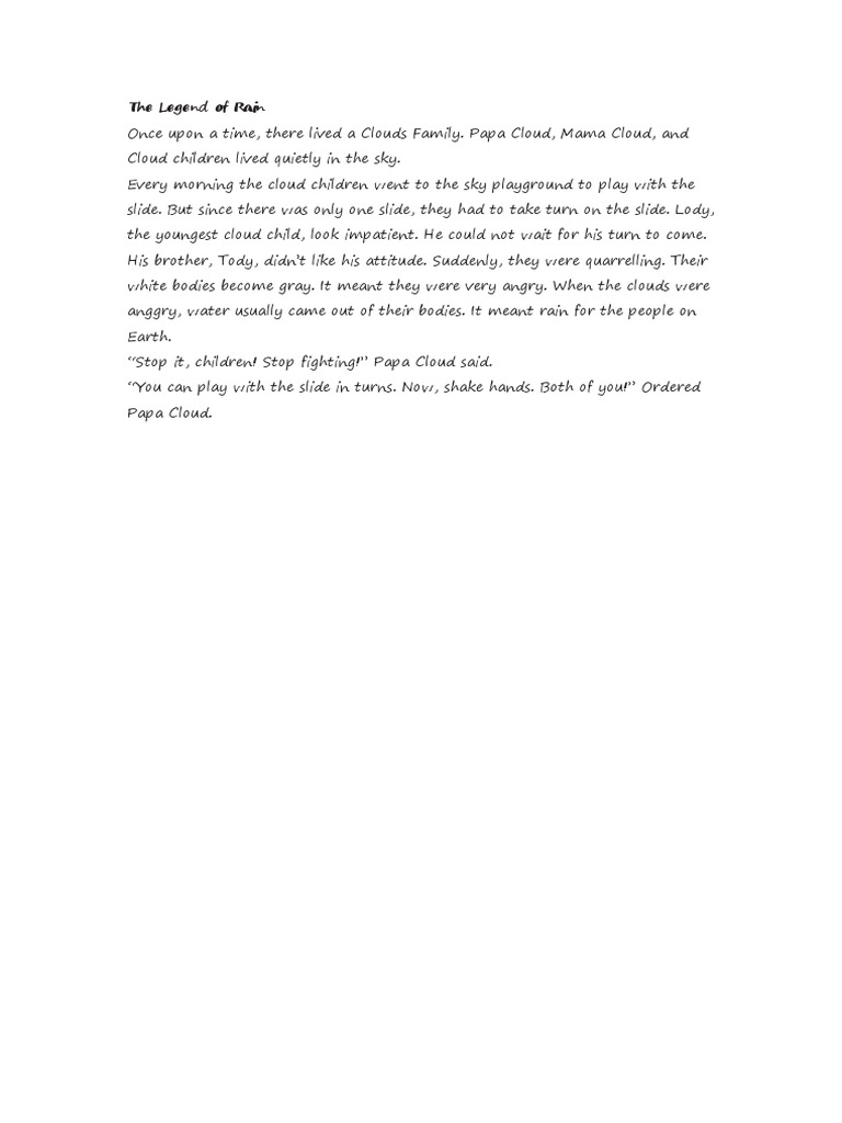 The Legend of Rain | PDF