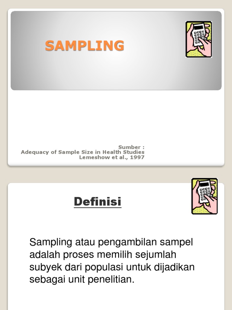 Sampling Lemeshow | PDF