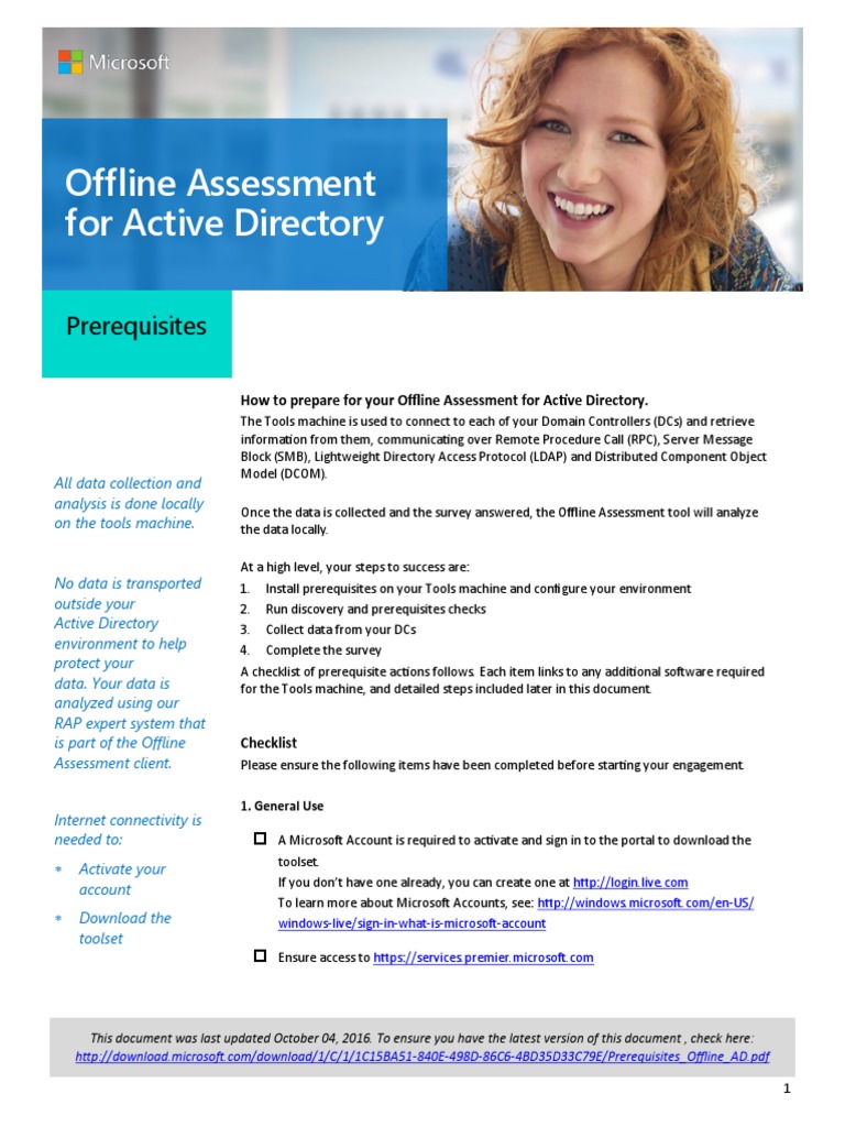 Prerequisites Offline AD | PDF | Active Directory | Windows Registry