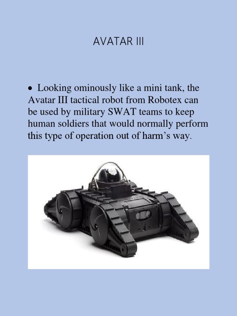 Avatar III | PDF | Wi Fi | Robot