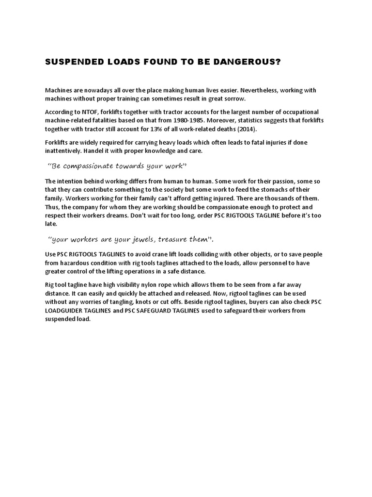 PSC Rig Tools Tagline | PDF