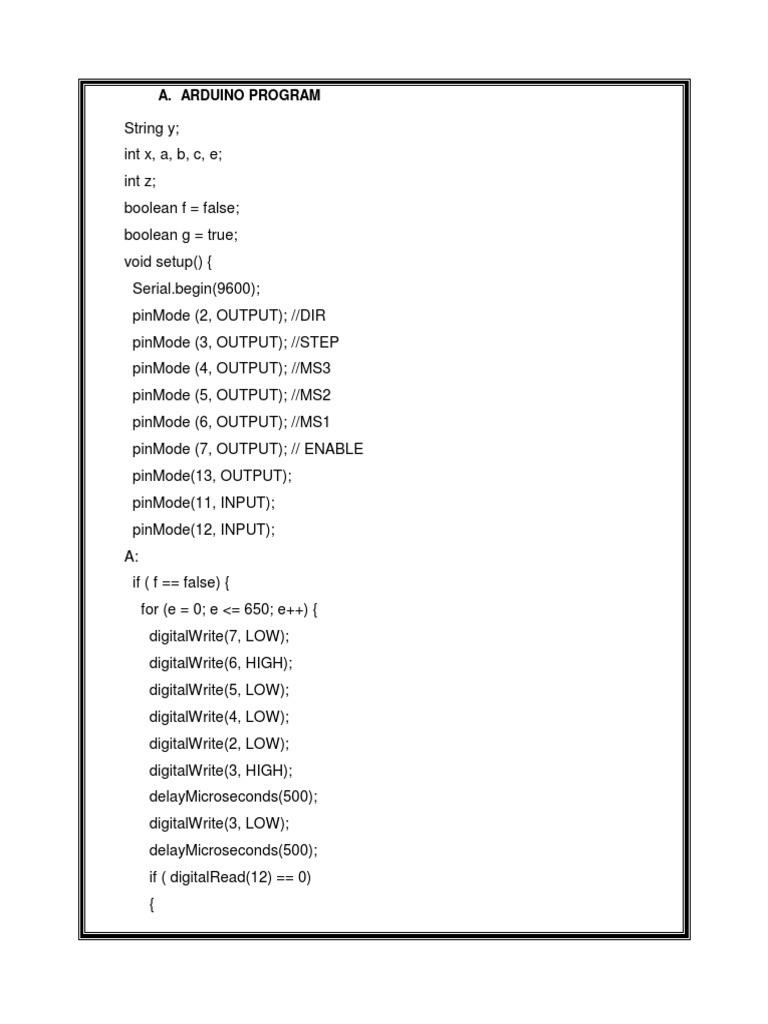Arduino Program | PDF | Visual Basic .Net | Computer Programming