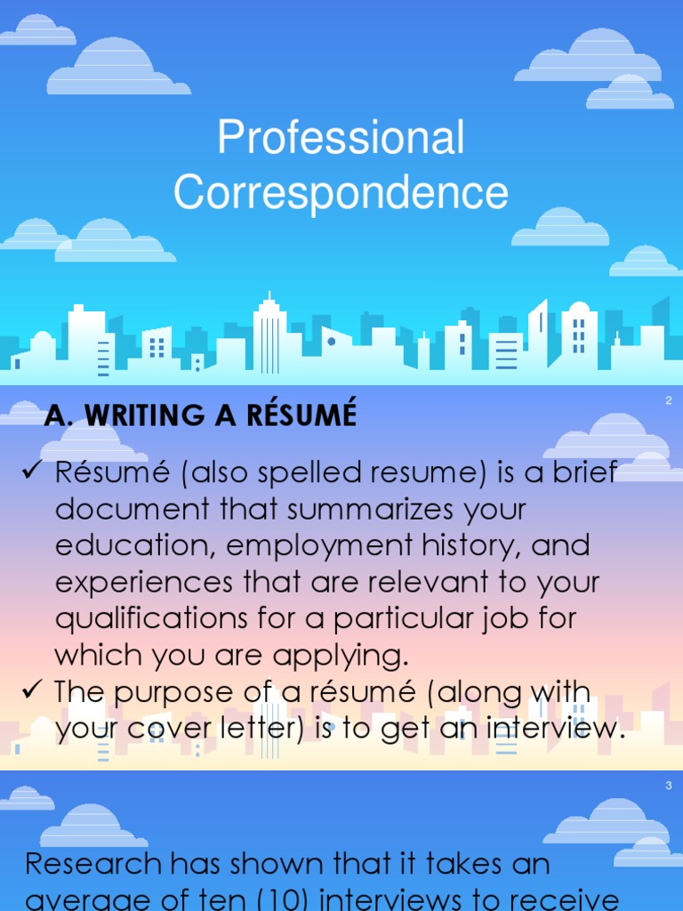 RWS Professional Correspondence PDF | PDF | Résumé | Cognition