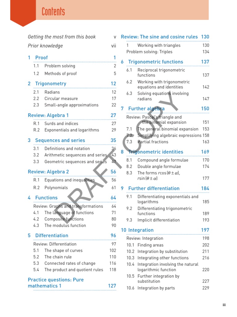 AQA A Level Mathematics Year 2 Sample Chapters | PDF | Trigonometric ...