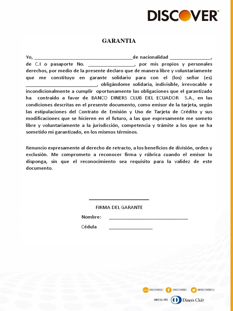 Carta Firma Garante