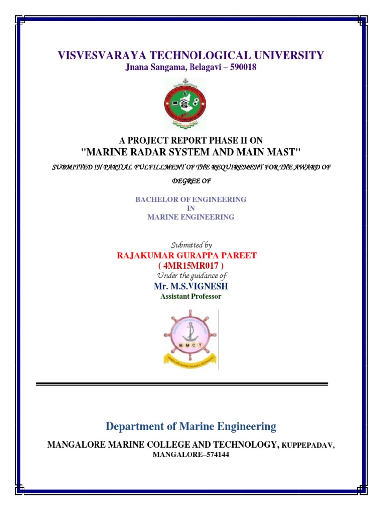 Analysis of a Marine Radar System and Main Mast Report | PDF | Radar ...