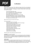 Ice Breaker: Stand Up If Game | PDF