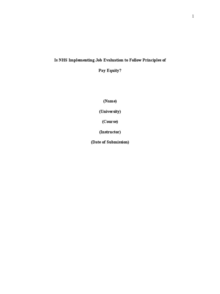 Dissertation Sample | PDF | Health Care | National Health Service