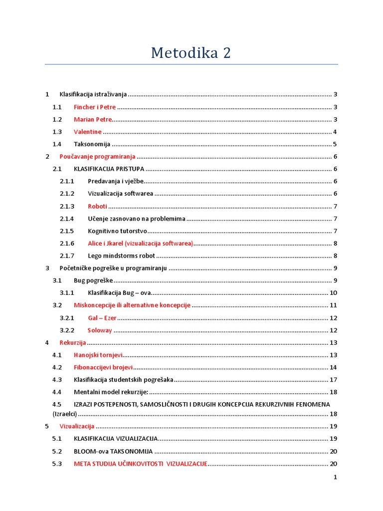 Metodika Informatike 2 | PDF