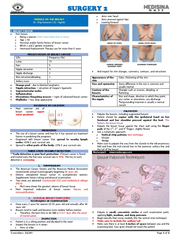 Breast Module | Download Free PDF | Biopsy | Breast Cancer