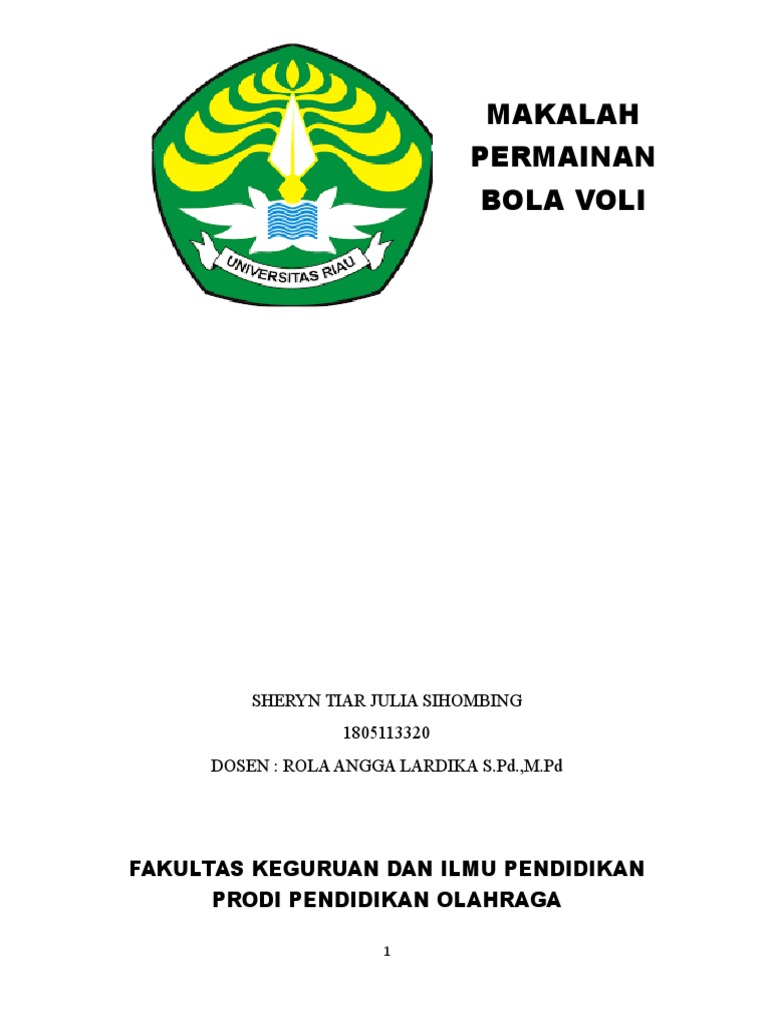 Makalah Permainan Bola Voli | PDF