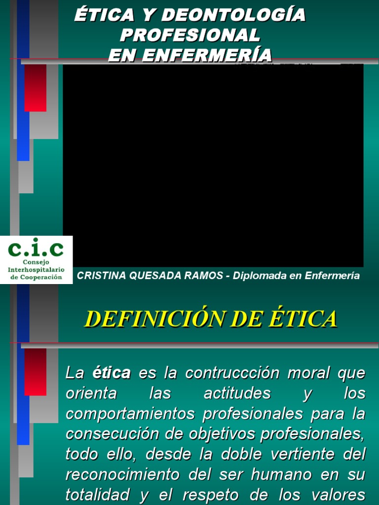 Etica Profesional De Enfermeria