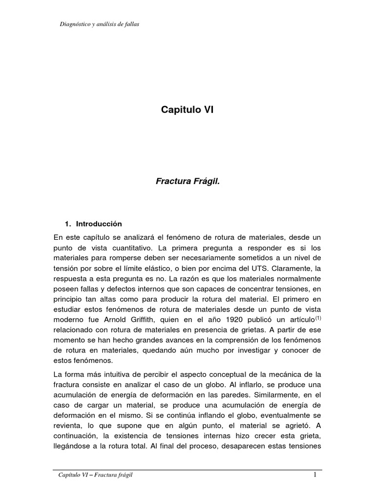 Fractura Frágil: Análisis y Criterios | PDF | Mecánica de fractura ...