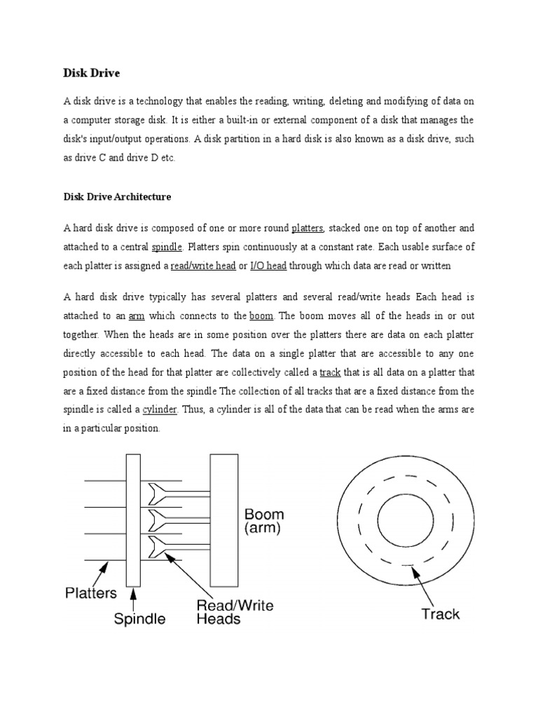 Disk Drive Architecture | PDF | Hard Disk Drive | Computer Data Storage