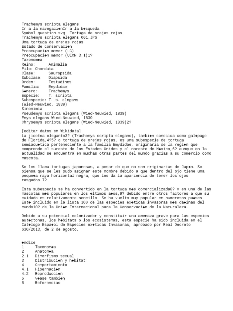 Trachemys Scripta | PDF | Organismos | Naturaleza