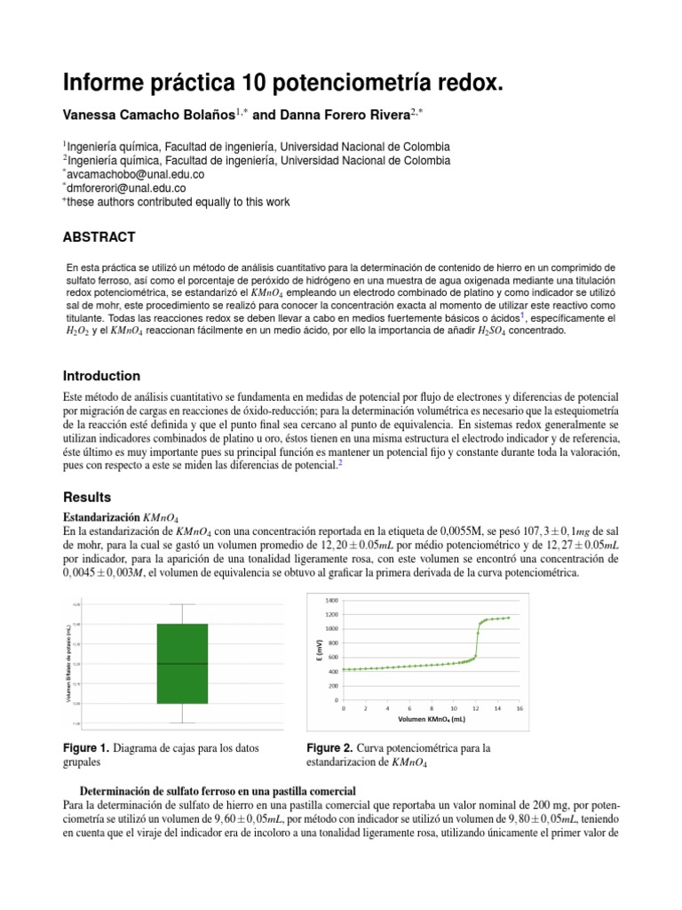 Potenciometria Redox | PDF | Redox | Química