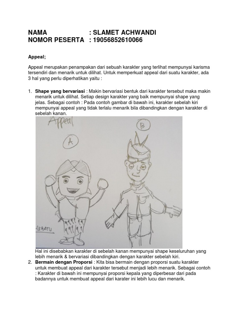 Prinsip Appeal dan Solid Drawing Karakter | PDF | Game & Aktivitas