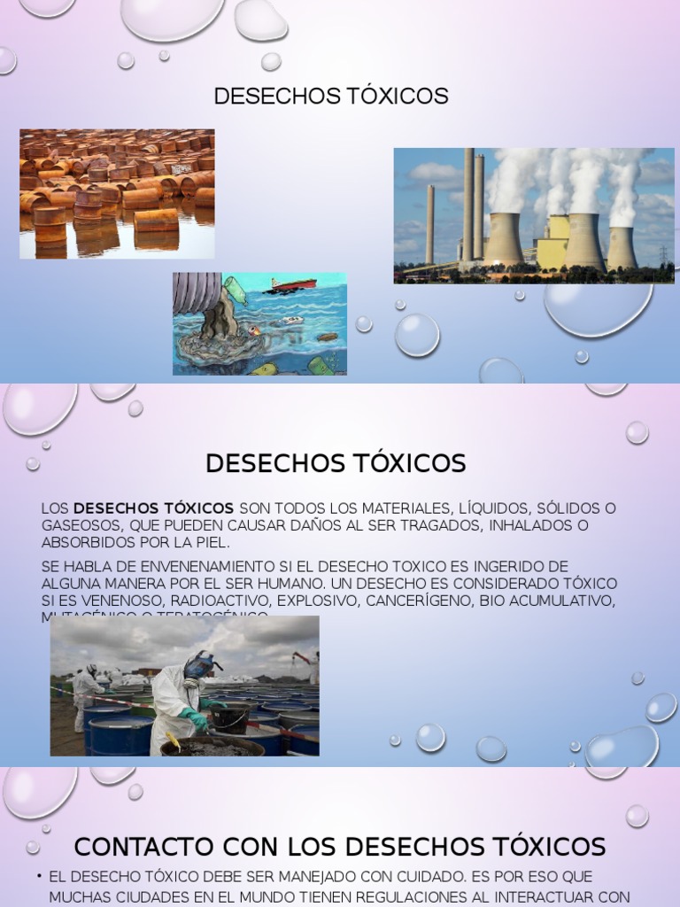 Desechos Tóxicos | PDF | Toxicidad | Residuos