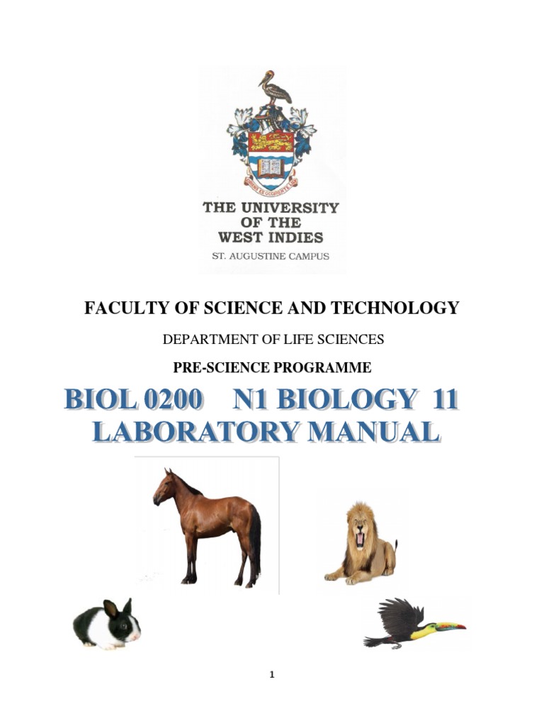 BIOL 0200 - Lab Manual | PDF | Mitosis | Heart Valve