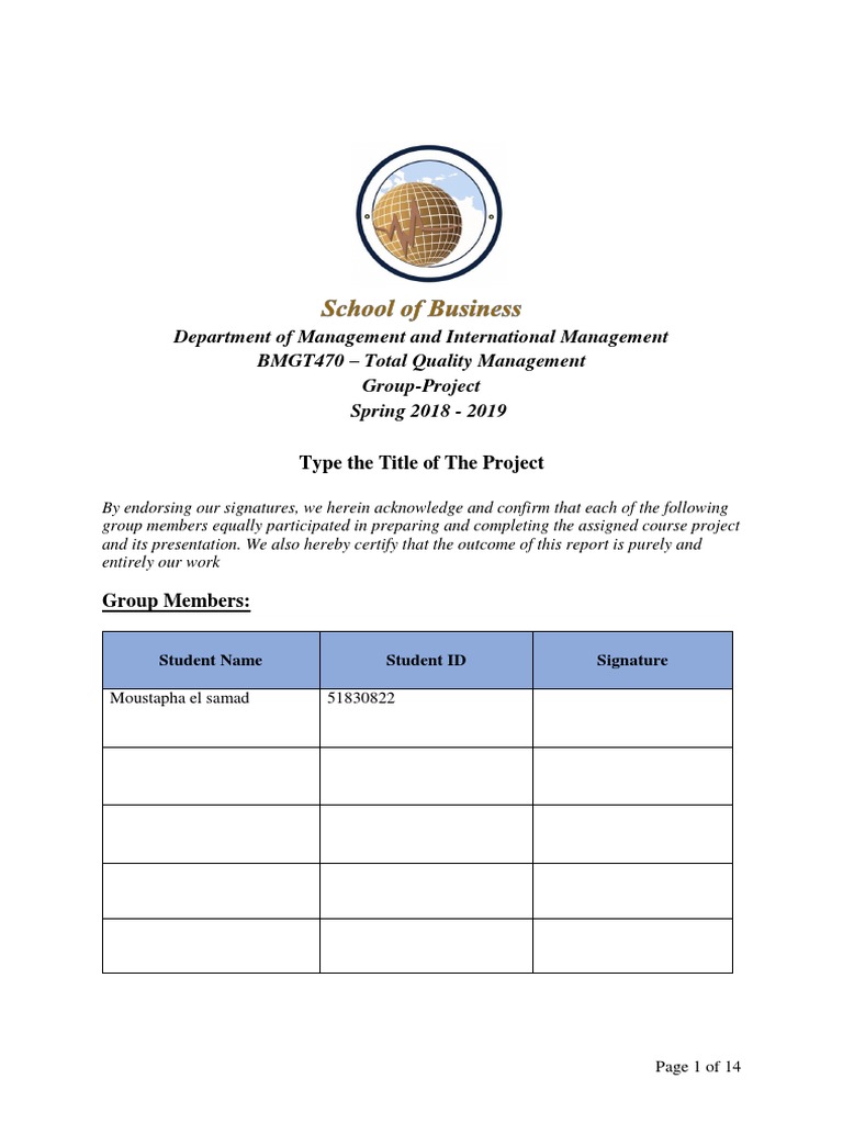 BMGT470 Group Project Template Spring 2018 2019ssss | PDF | Alibaba ...