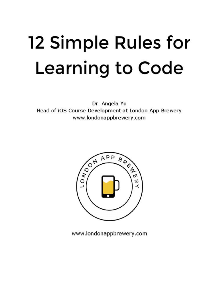 003 12 Rules To Learn To Code 1 | PDF | Programmer | Motivation