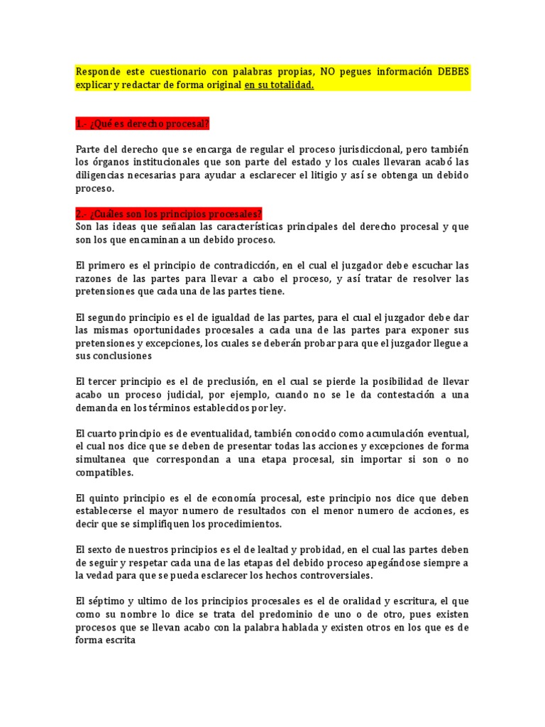 Mod 6 Unidad 1 Evaluación | PDF | Ley procesal | Jurisdicción