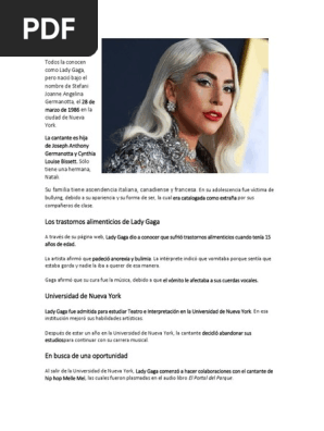 Cita De Lady Gaga Sobre Su Carrera