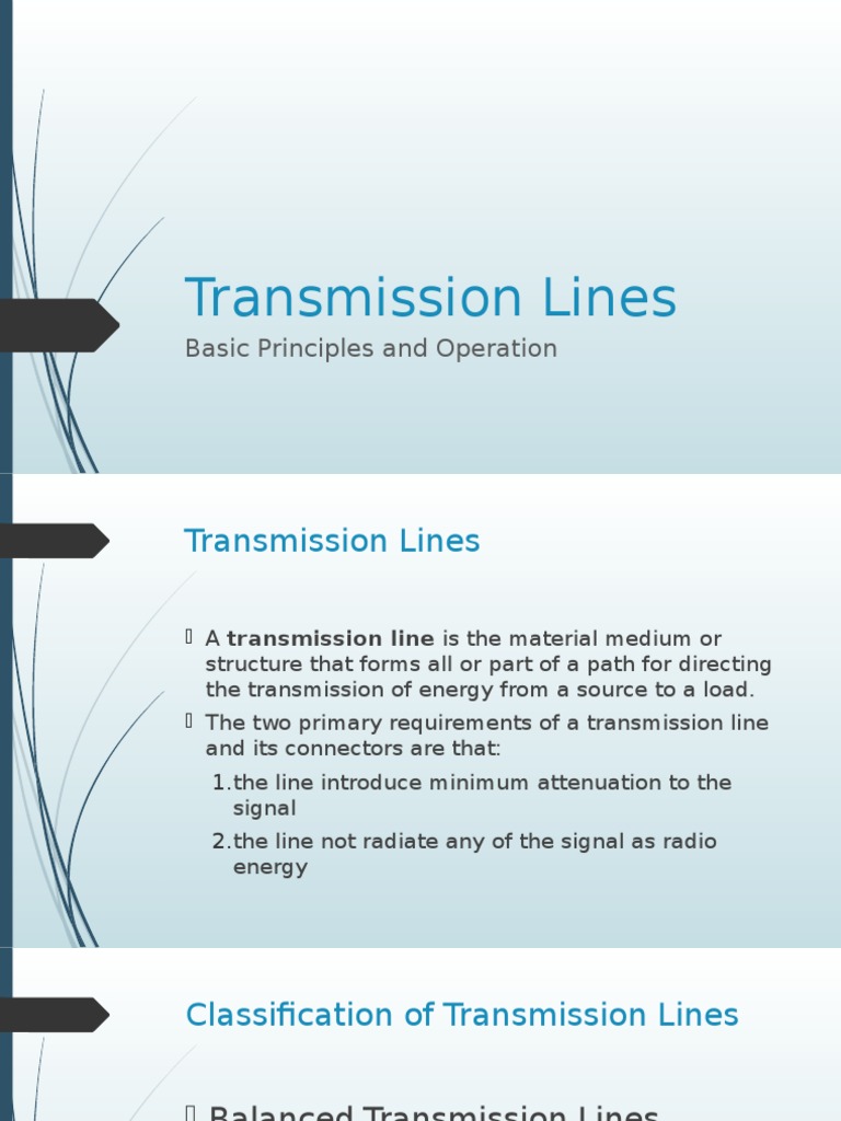 Balanced vs Unbalanced Transmission Lines | PDF | Coaxial Cable ...