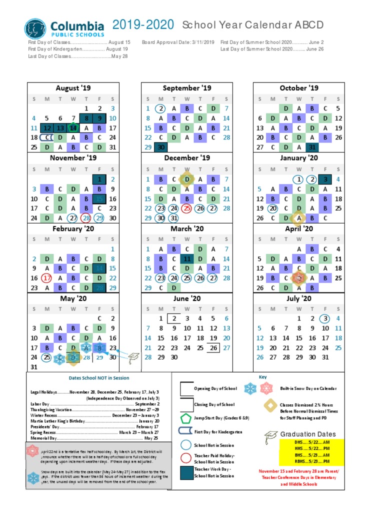 School Year Calendar 2019-2020 | PDF | Schools | Public Holiday