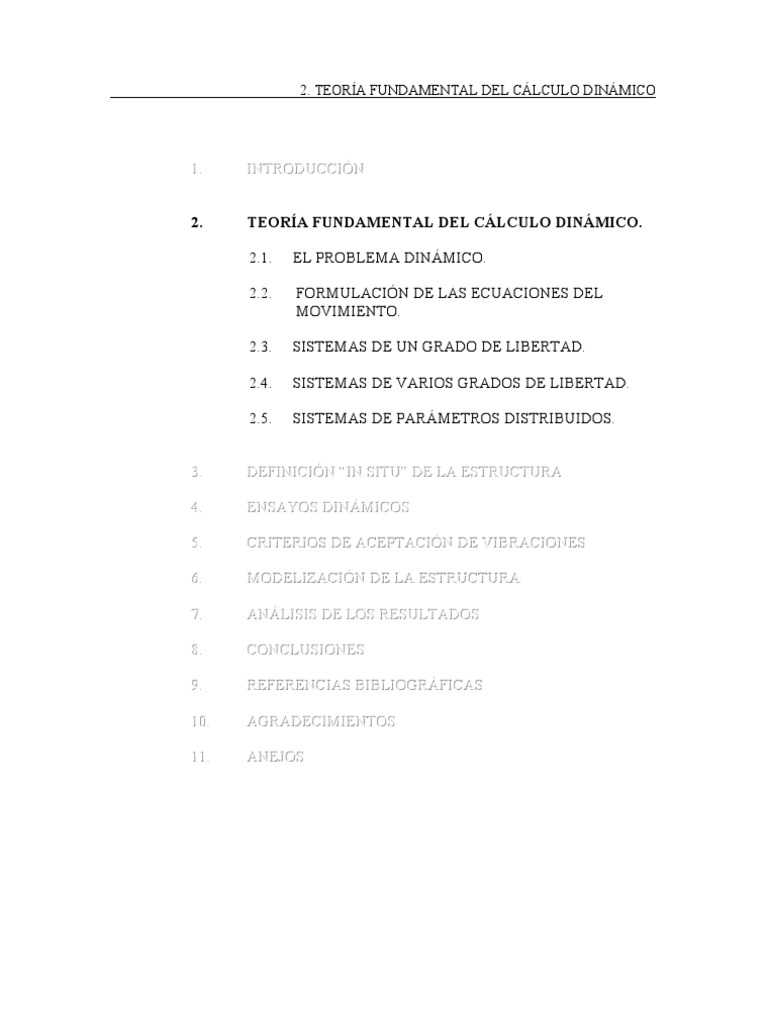 Teoria Dinamica Estructures | PDF