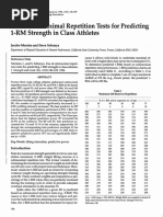 3RM Testing Protocol Guide | PDF | Strength Training | Nature