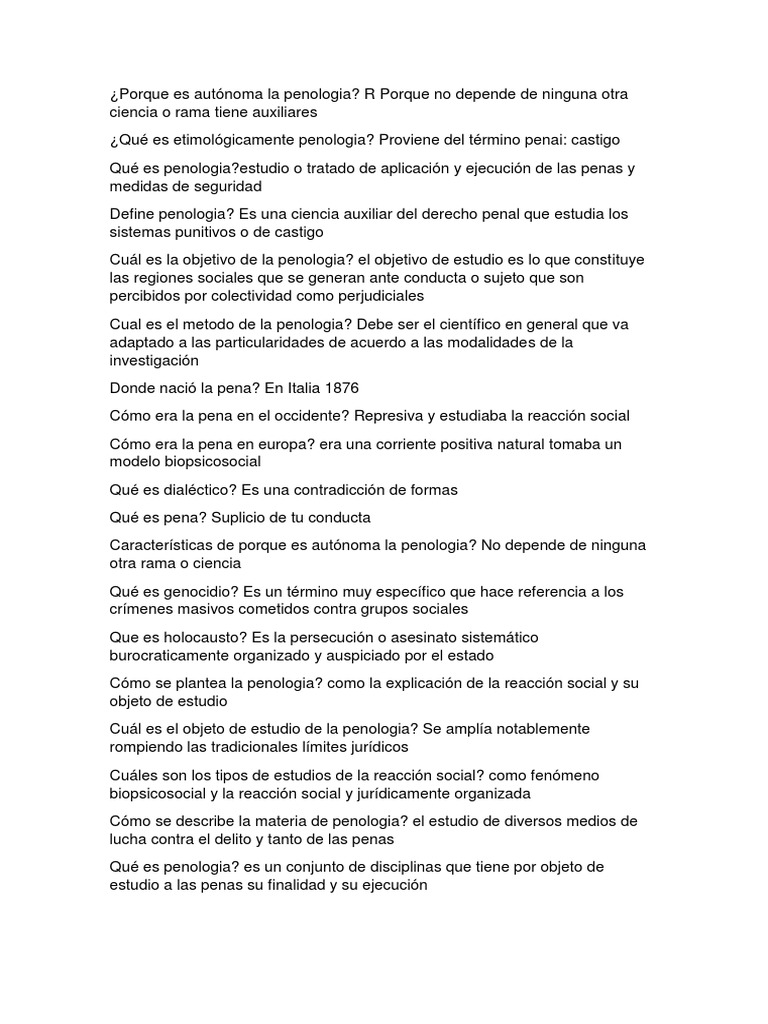 Penologia | PDF | Criminología | Criminología