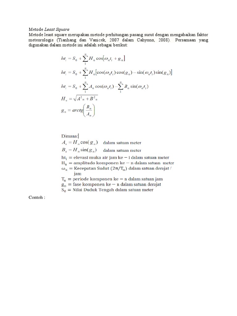 Metode Lis Square | PDF