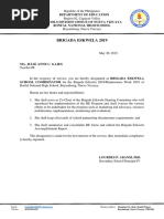Brigada Eskwela 2025 Commitment Pledge | PDF