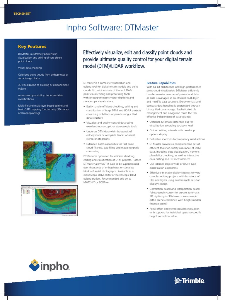 Inpho DTMaster 0915 PDF | PDF | Stereoscopy | Lidar