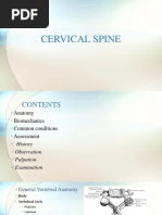 Cervical Spine Goniometry Guide | PDF | Vertebral Column | Vertebra