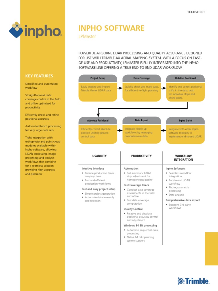 Inpho Software: Lpmaster | PDF | Lidar | Stereoscopy