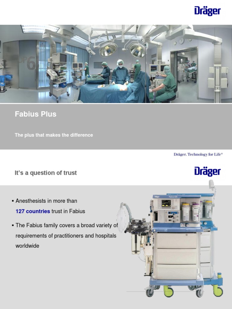 Fabius Plus - Presentation | PDF | Breathing | Anesthesia