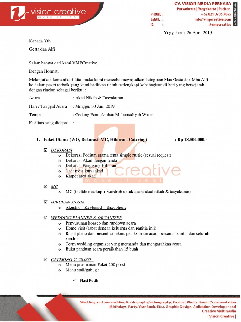 Contoh Invoice Pro | PDF