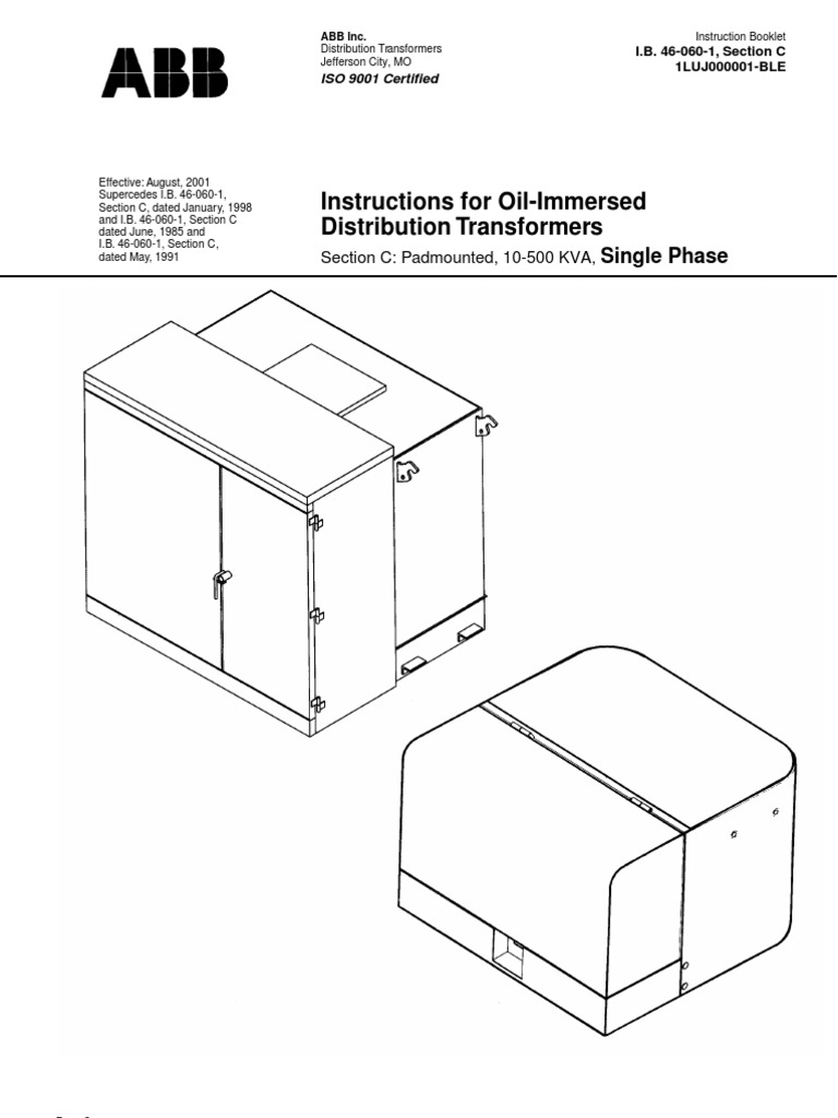 ABB Padmounted TFR | PDF | Fuse (Electrical) | Transformer