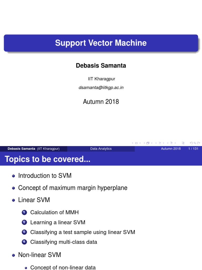 SupportVectorMachine Notes | PDF | Support Vector Machine ...