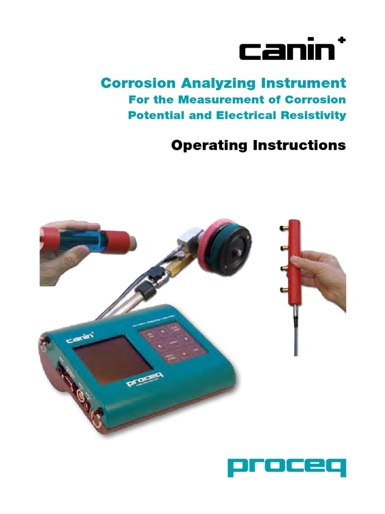 Corrosion Analyzing Instrument: Operating Instructions | PDF | Risk ...