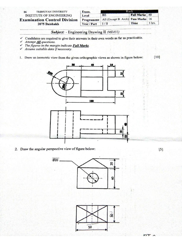 Engineering Drawing II - Compressed | PDF