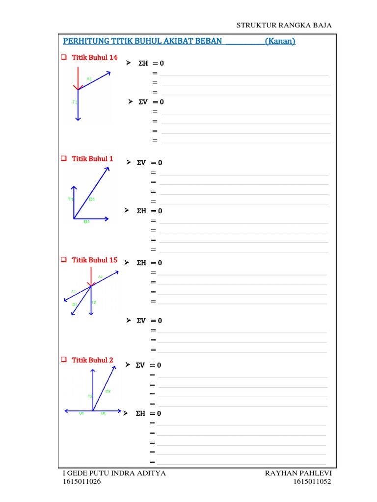 Perhitungan Titik Buhul | PDF