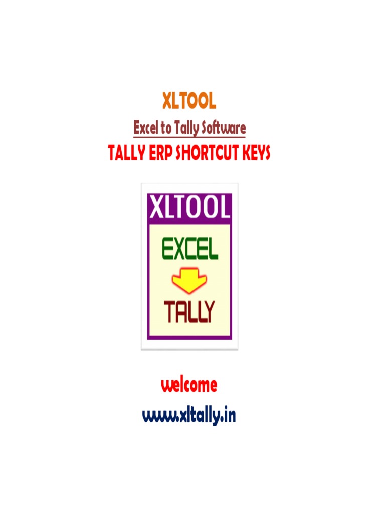 Tally Erp 9 Shortcut Keys PDF | PDF
