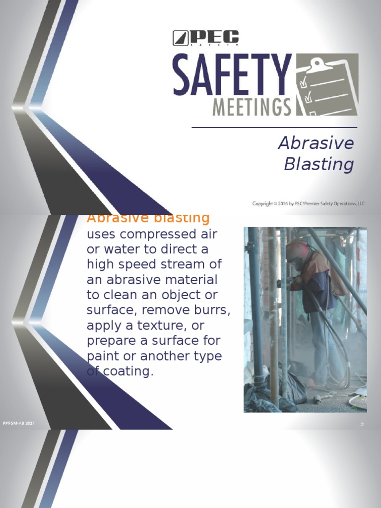 ABRASIVE BLASTING SM PRESENTATION 2017.ppsx | PDF | Personal Protective ...