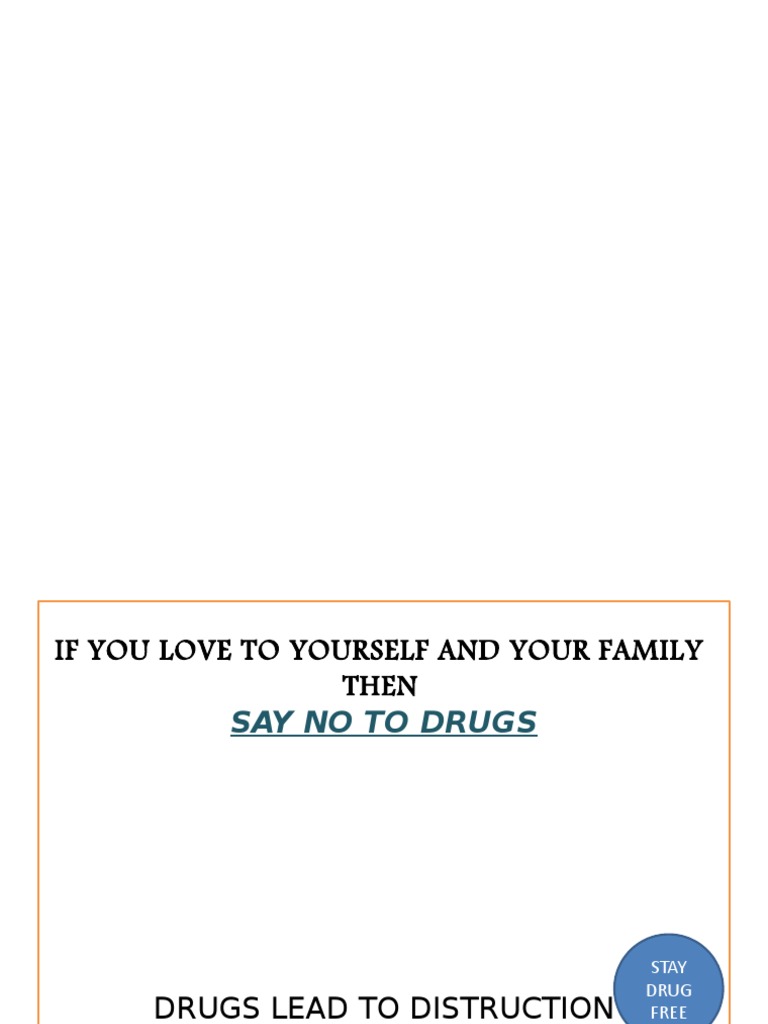 Say No To Drugs Poster | PDF | Lifestyle