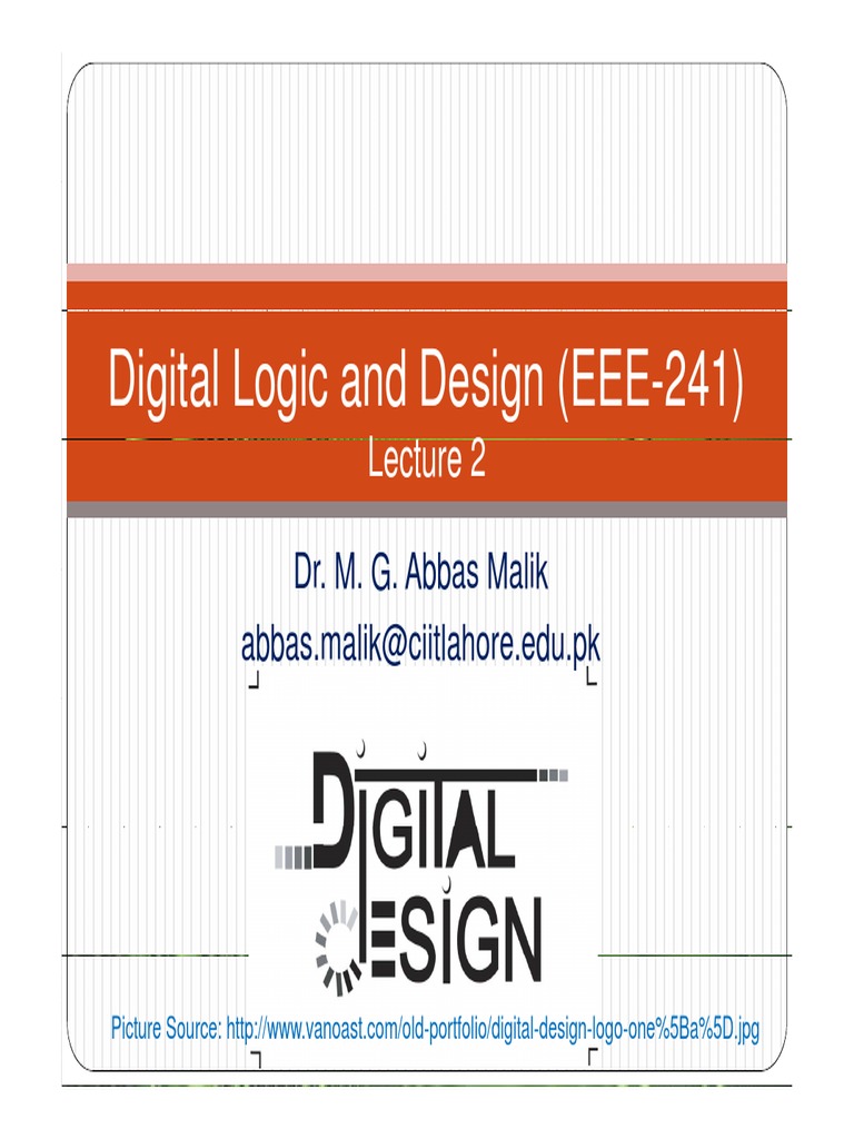 Digital Logic and Design 02 | PDF | Subtraction | Bit